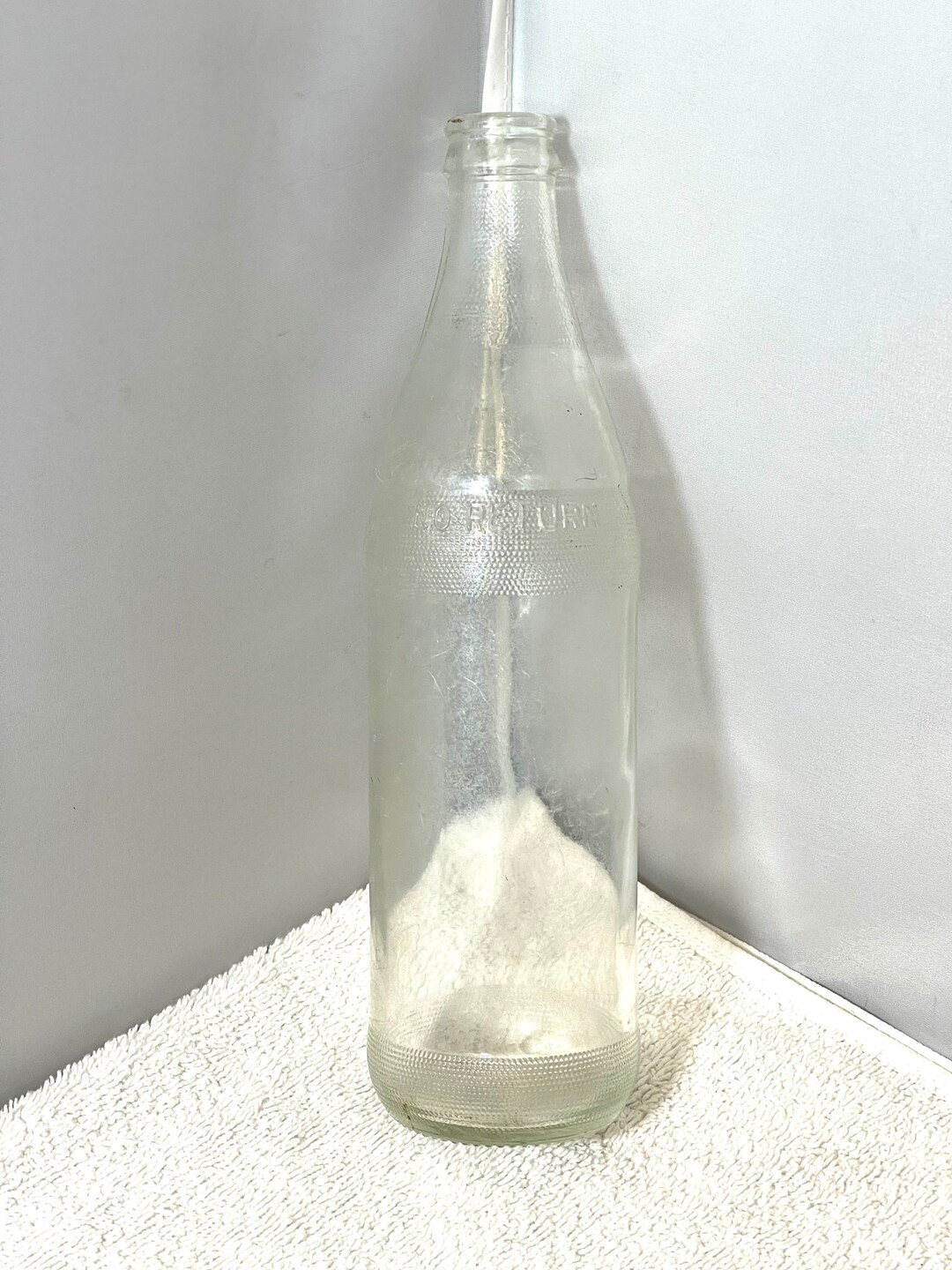 Vintage Clear Glass Bottle No Return No Deposit - Etsy