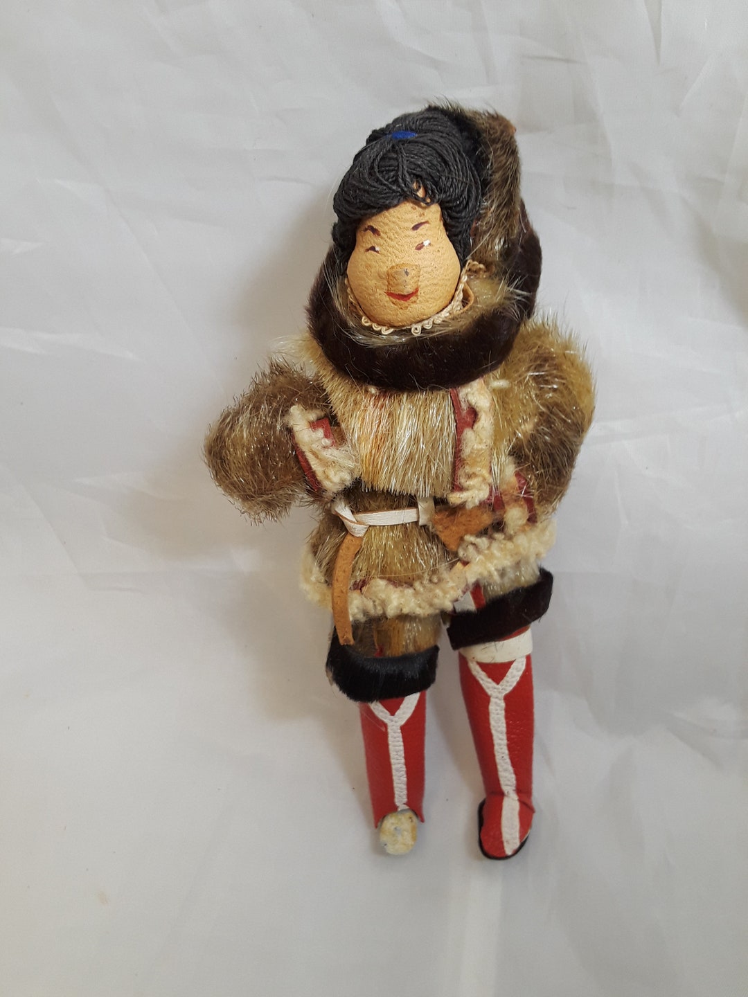 Vintage Eskimo Doll 6.5 Tall Alaskan Doll - Etsy