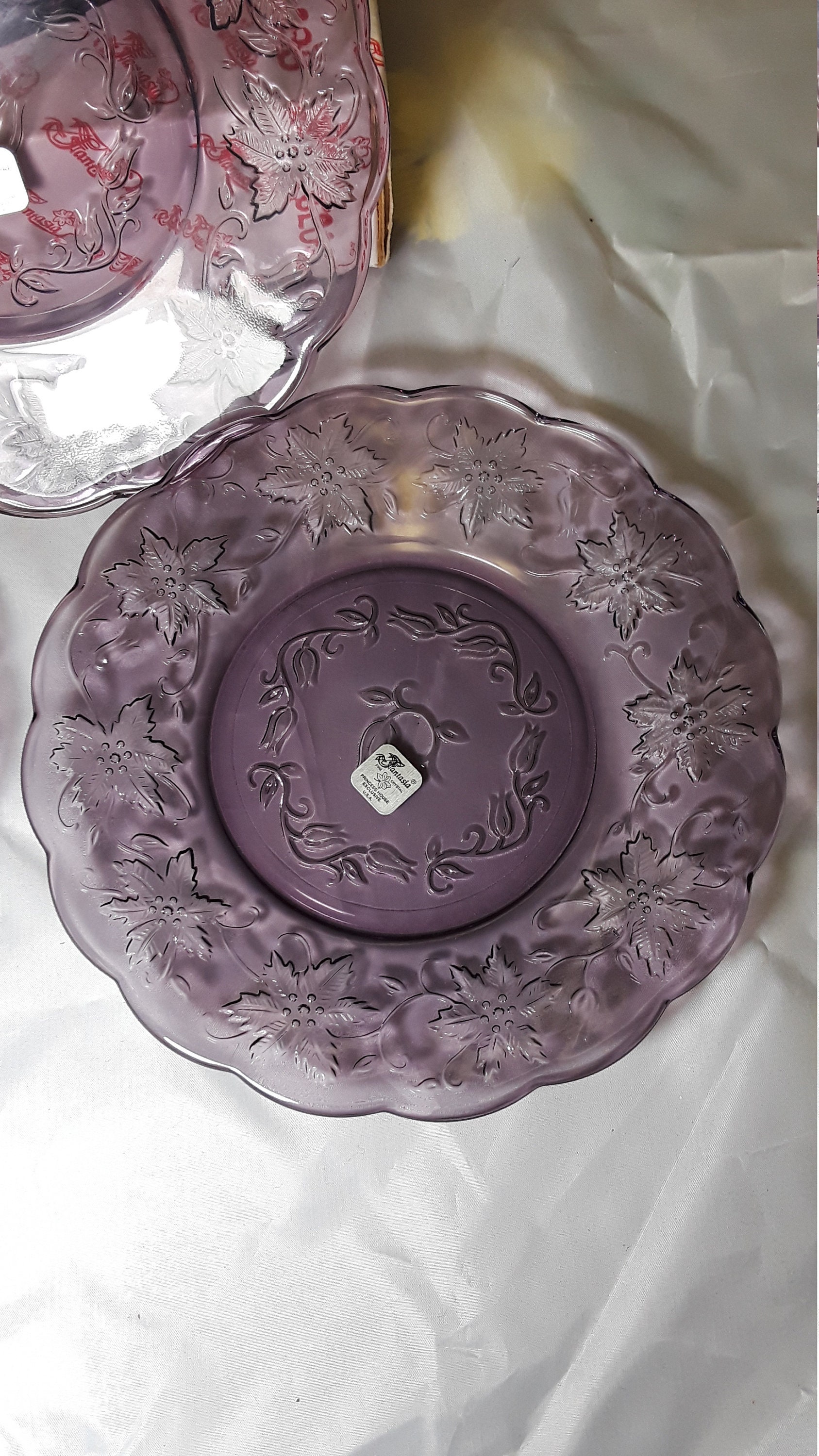 Fantasia Fine Crystal Princess House Exclusive 4 Plates | Etsy