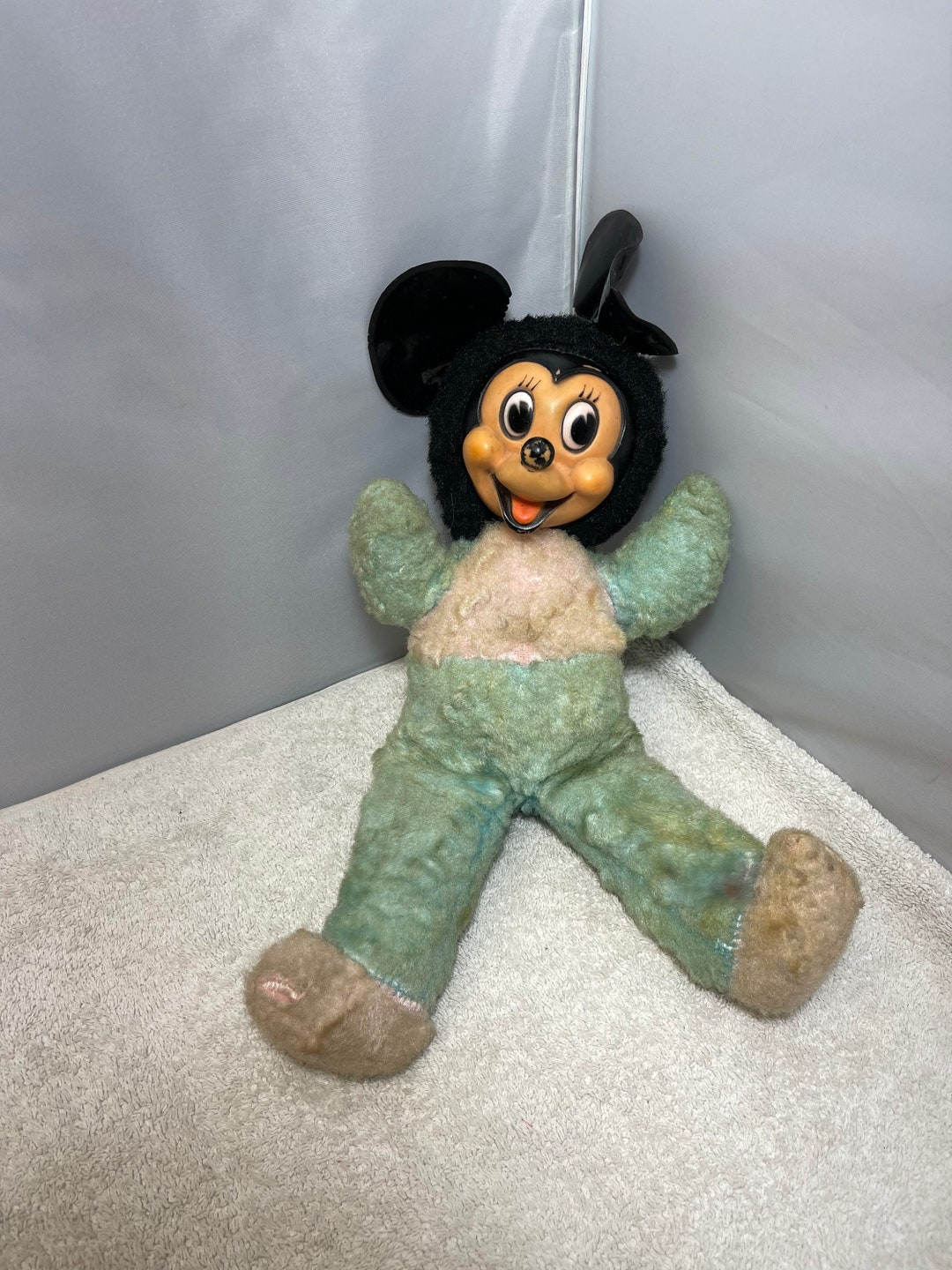 Vintage Disney Gund Plush Mickey Mouse 12 Tall - Etsy