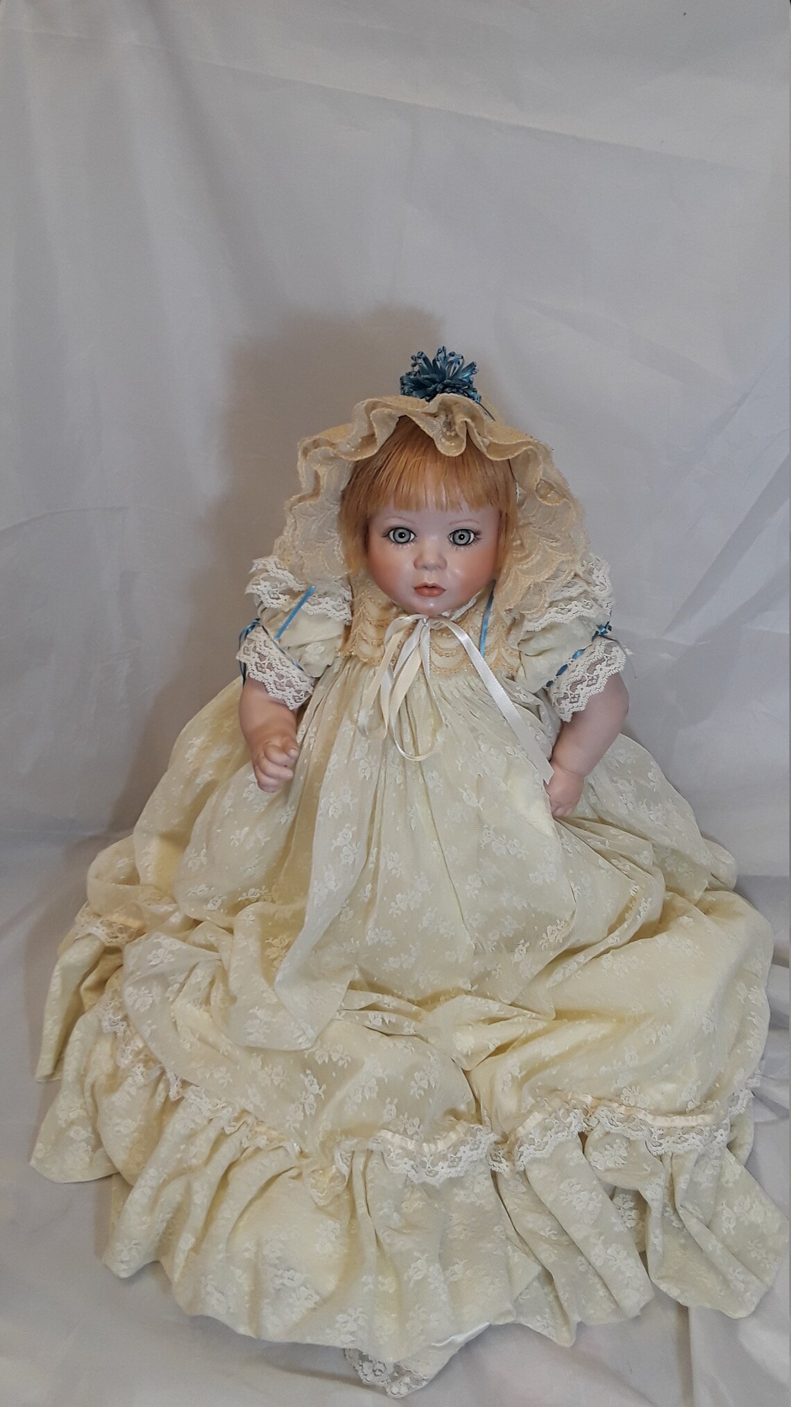 Porcelain Musical Wind Up Doll 20 Tall 1990 - Etsy Italia