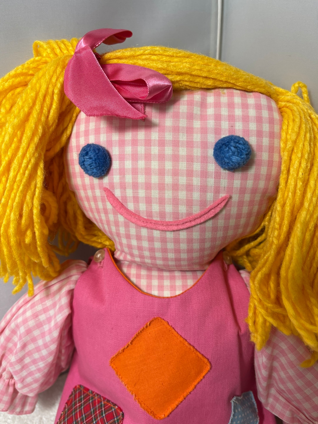 Vintage Madame Alexander Rag Plush Doll 16 Tall - Etsy