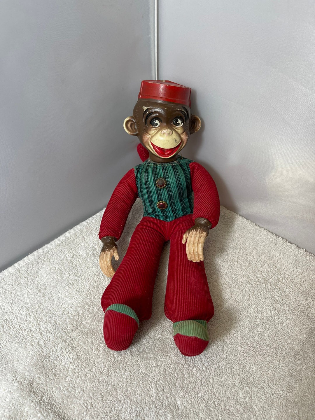 Vintage Bellhop Monkey Carnival Prize 13 Tall - Etsy