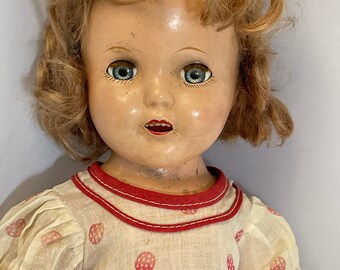 Beautiful Vintage Composition Doll - Etsy