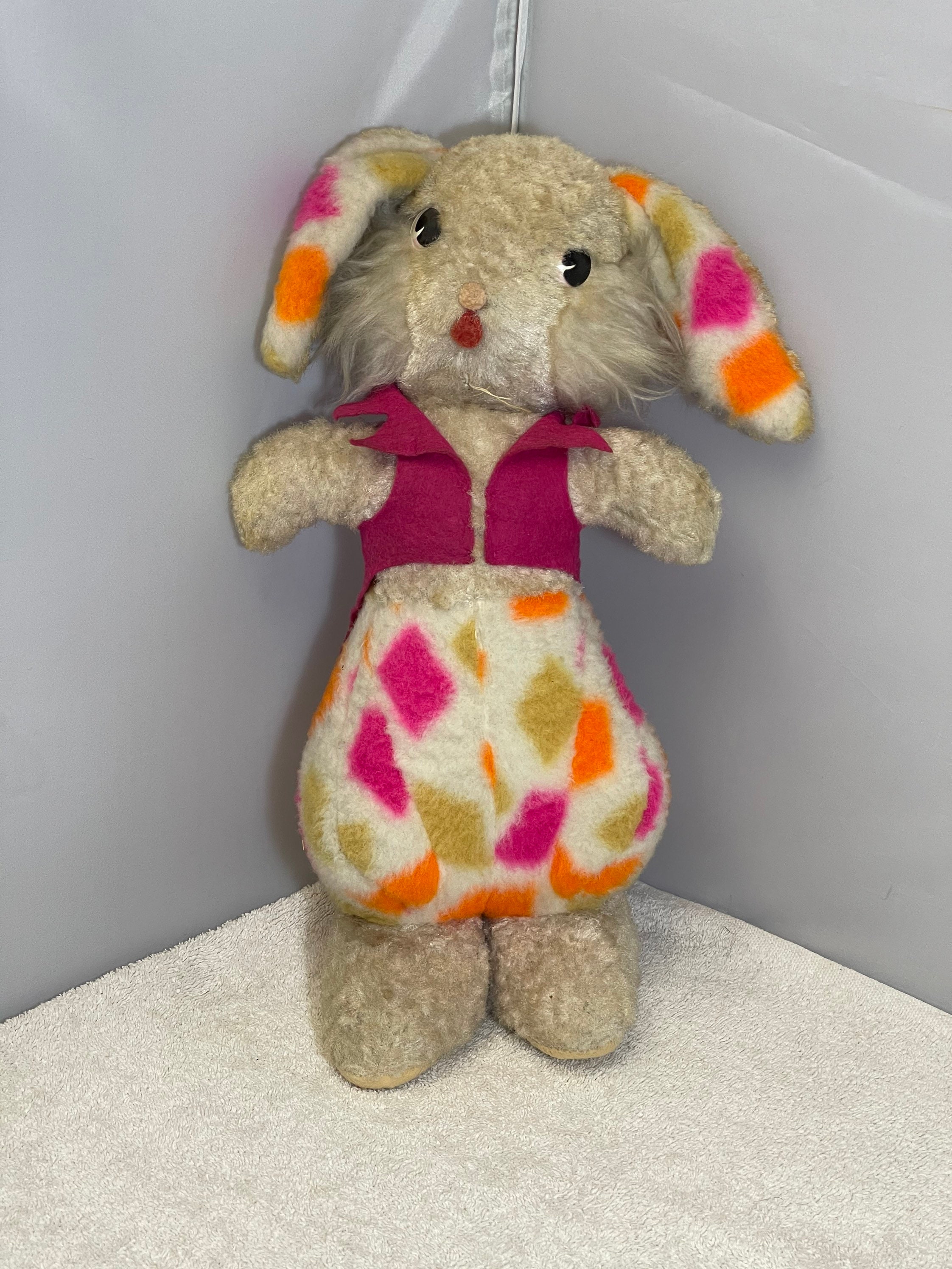 Vintage Stand up Rabbit Plush Animal 15 Tall | Etsy