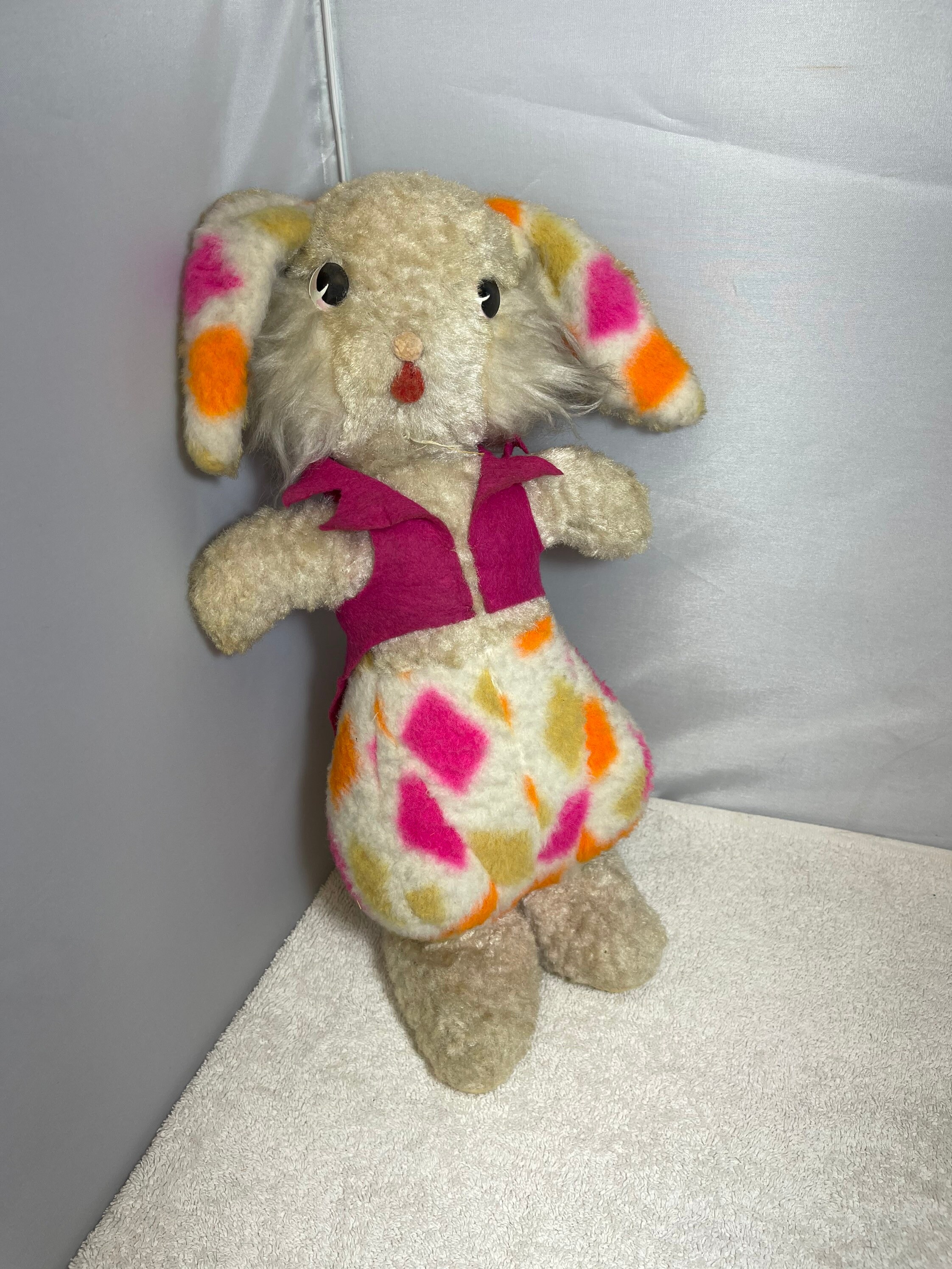 Vintage Stand up Rabbit Plush Animal 15 Tall | Etsy