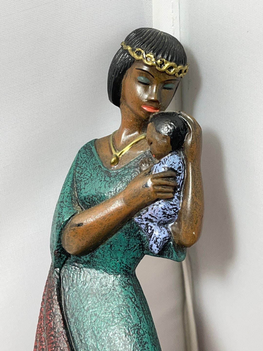 Vintage Mahogany Princess Figurine 9 Tall - Etsy