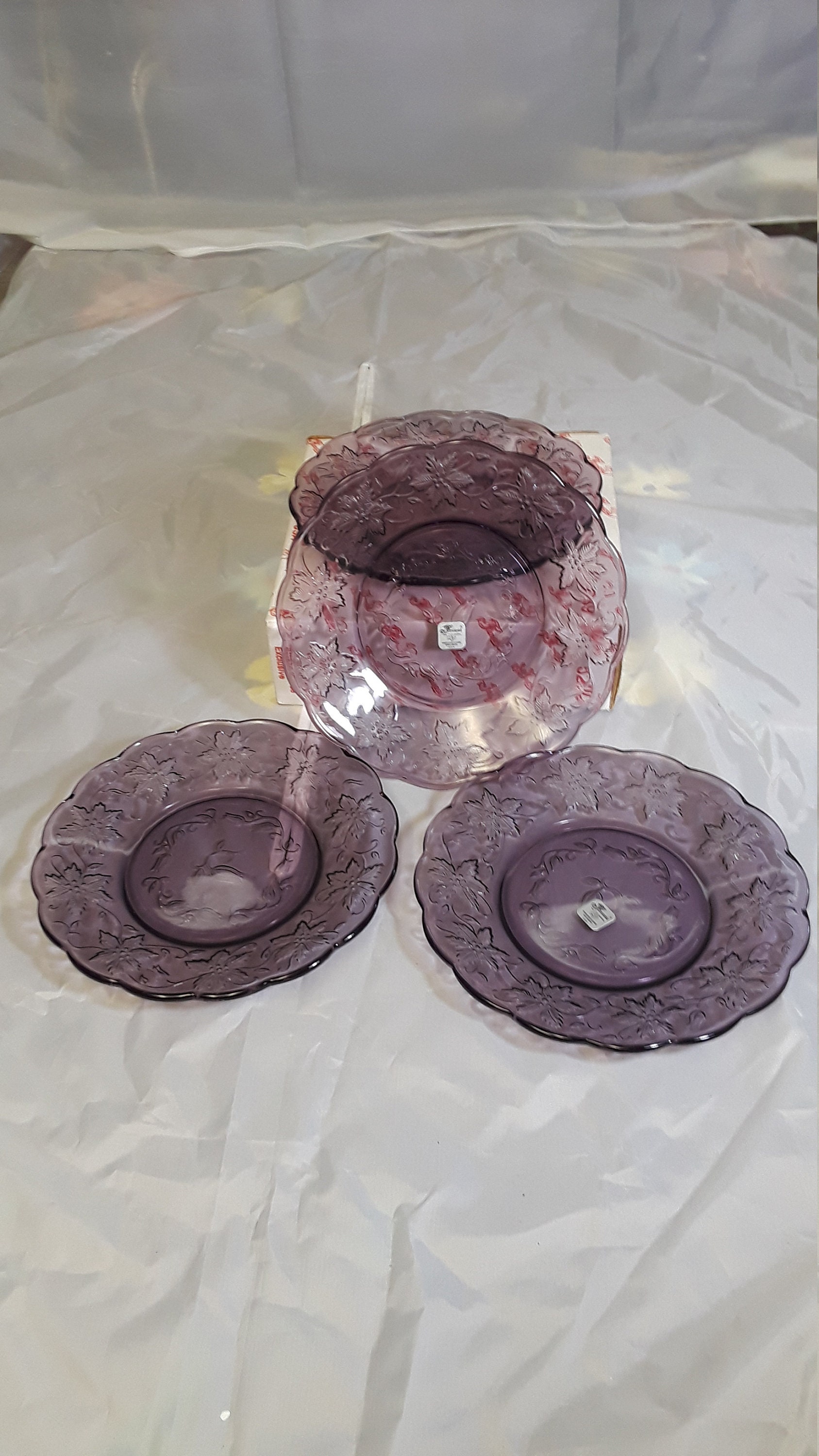 Fantasia Fine Crystal Princess House Exclusive 4 Plates | Etsy