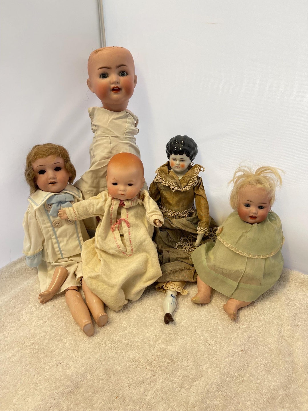 Vintage German Dolls for Repair Set of 5 Dolls - Etsy