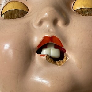 Vintage Composition Girl Doll Tin Eye Unmarked 21 Tall - Etsy