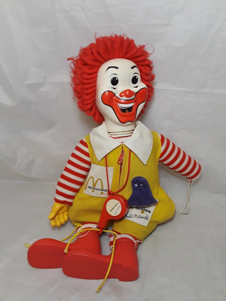 Ronald Mcdonald Figurinedoll 21 Tall Etsy
