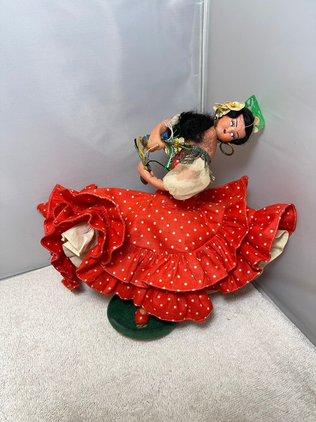 Vintage Spanish Flamenco Dancer Doll 9 Tall - Etsy