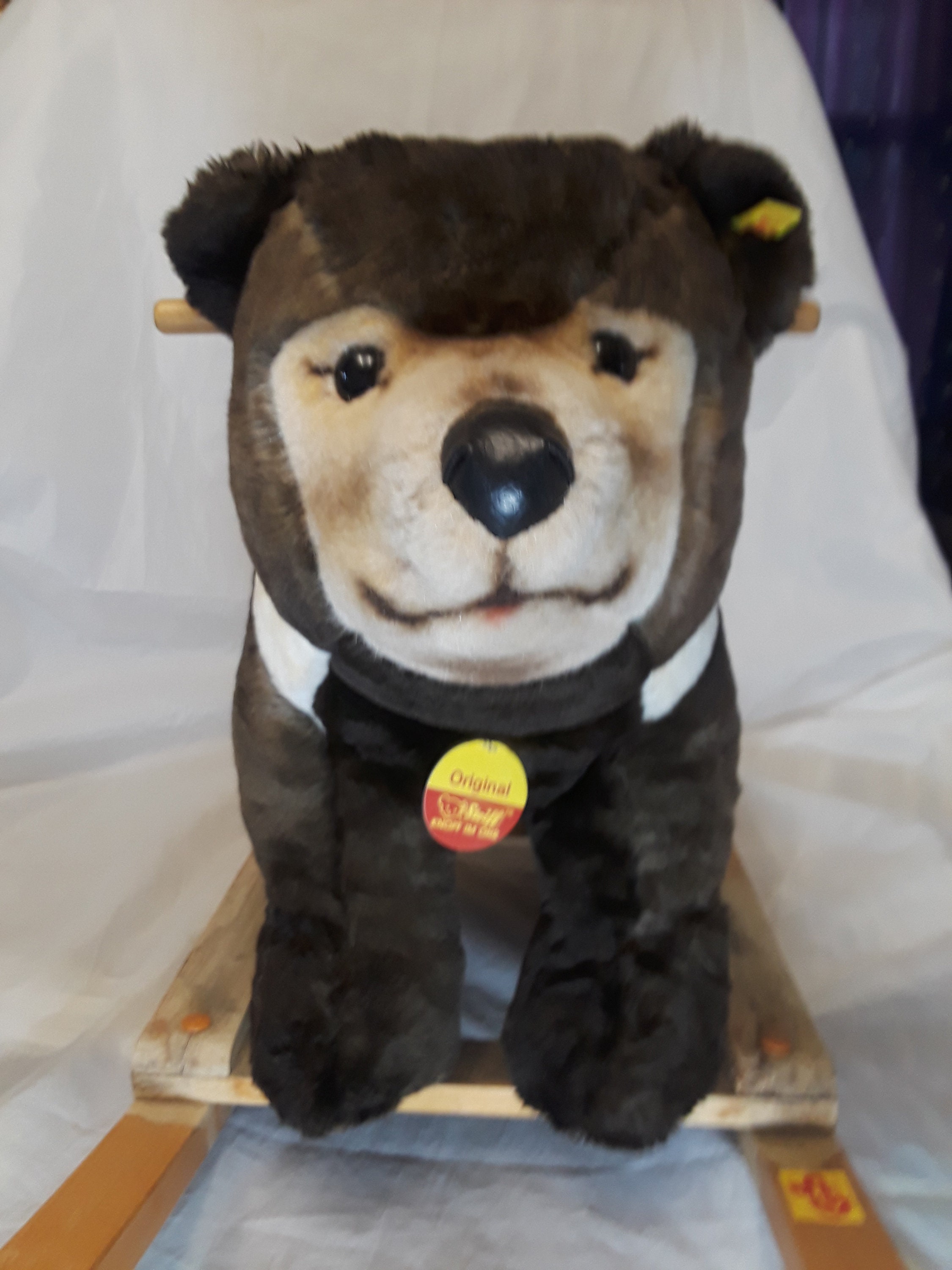 Steiff Large Rocking Horse Sun Bear 17 Tall | Etsy