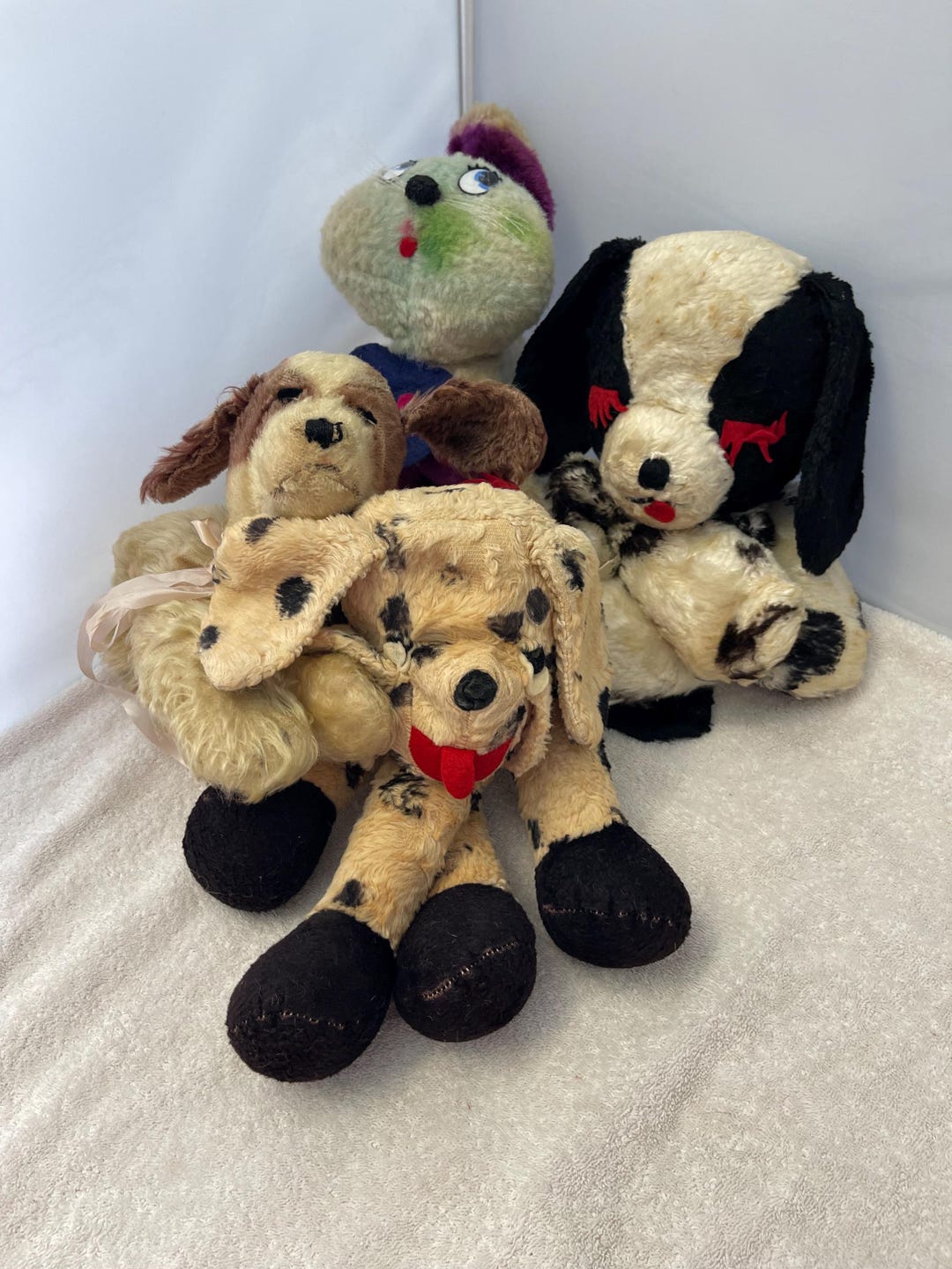 Vintage Plush Animals Set of 4 Plush - Etsy