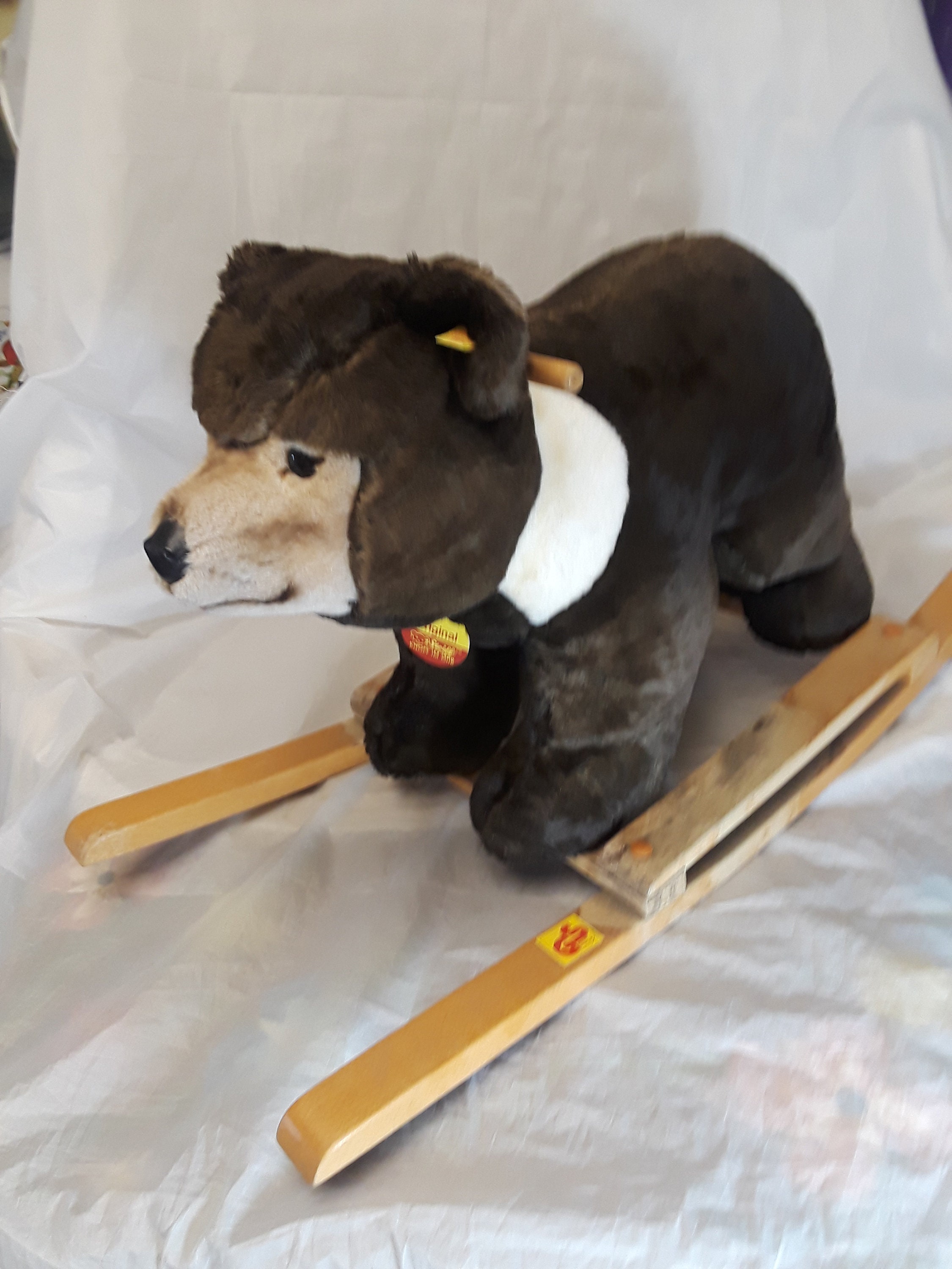 Steiff Large Rocking Horse Sun Bear 17 Tall | Etsy
