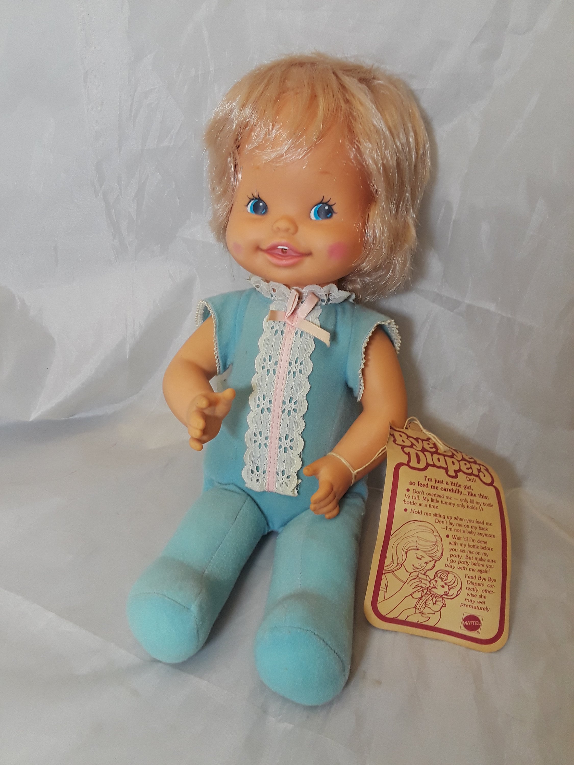 Mattel Bye Bye Diapers Doll 15 Tall 1981. | Etsy