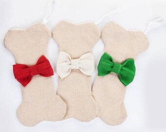 Burlap Dog Stocking - Etsy