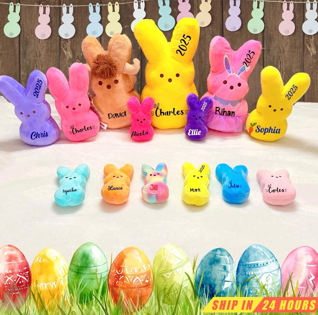Easter Peep Bunny,mini Peeps Plush Doll,personalized Plush Peeps With ...