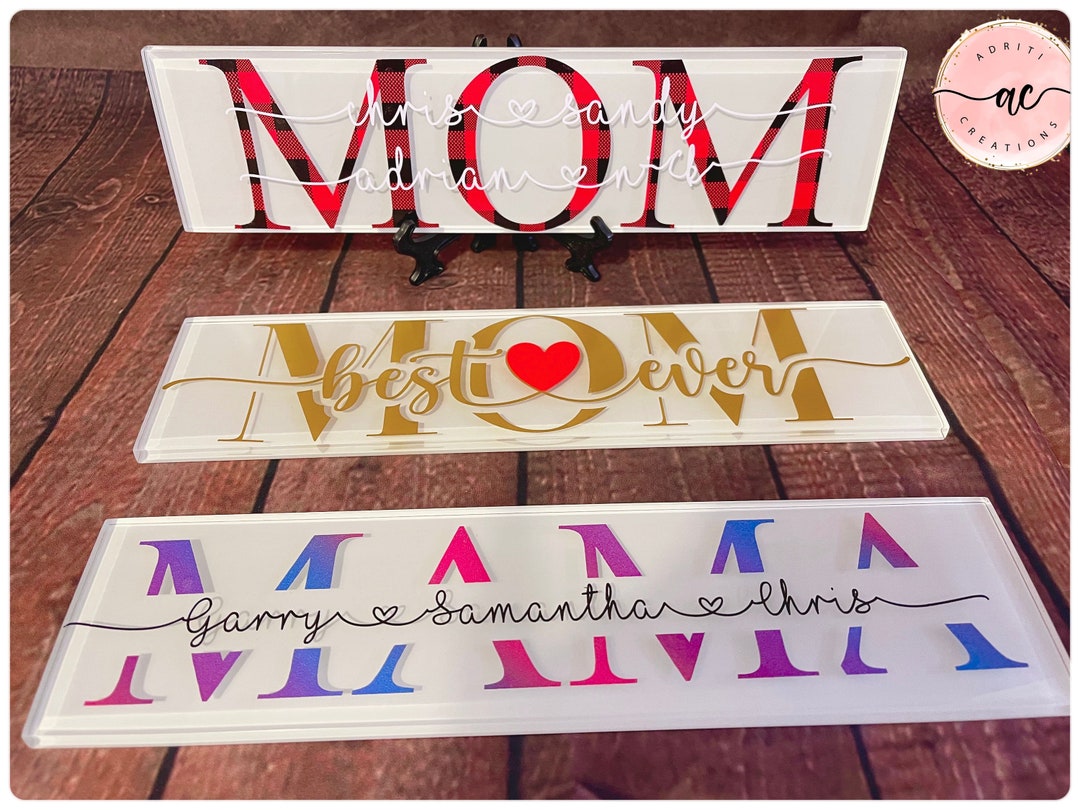 Custom Mothers Day Gift, Mother’s Day Personalized Tile Plaque - With ...
