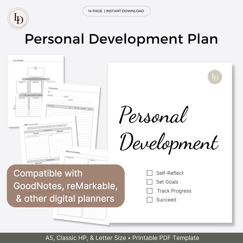Personal Development Worksheet - Etsy