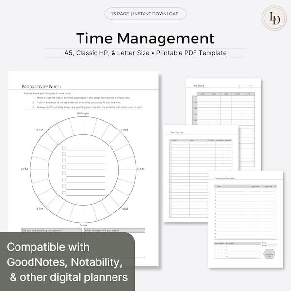Time Management Planner - Etsy