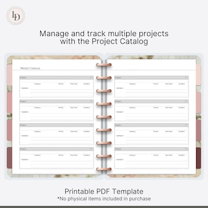 Project Planner Kit (printable PDF Template) - Etsy