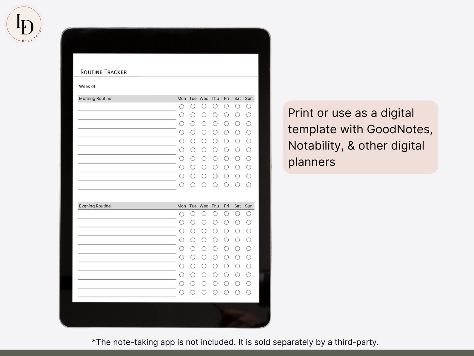 Morning & Evening Routine Intentional Planning Insert - Etsy