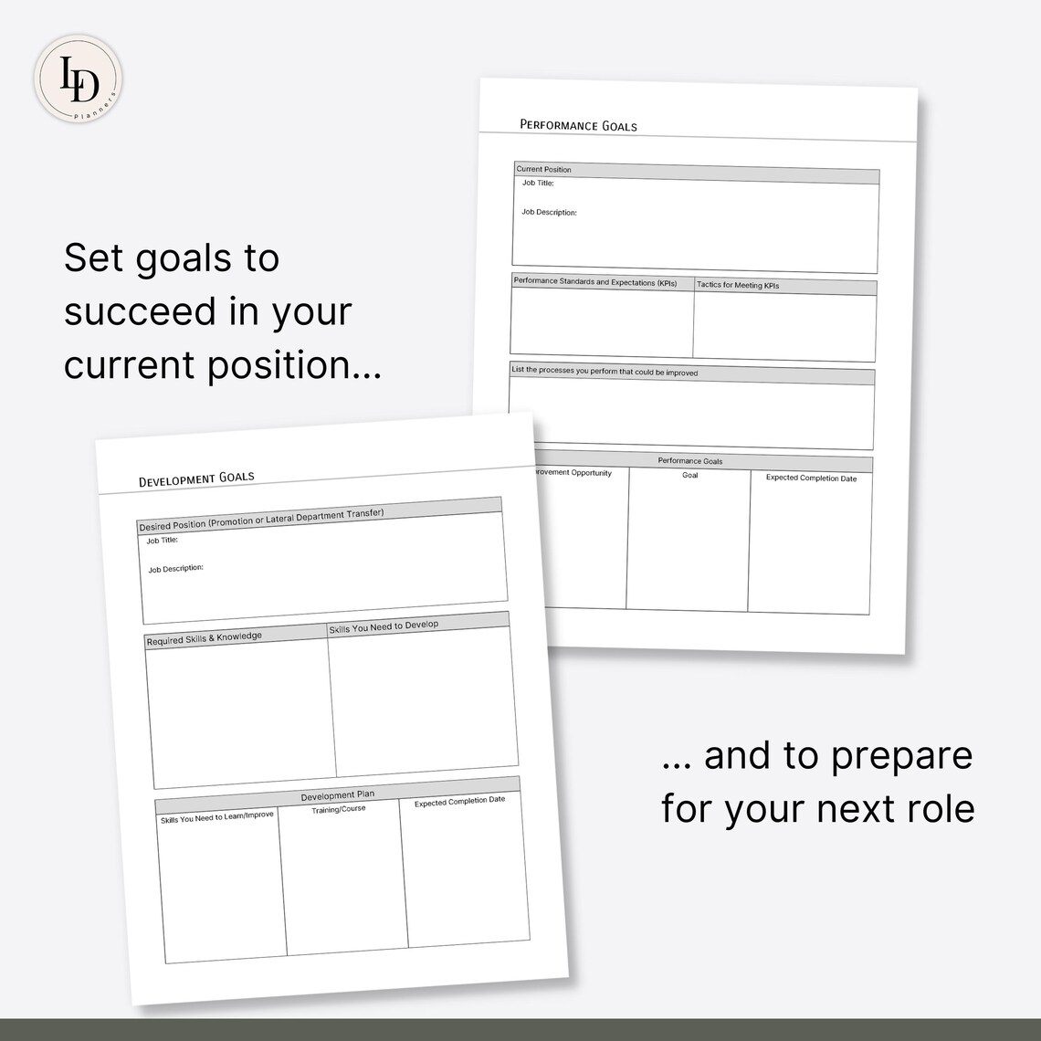 Professional Development Plan | Personal Growth Worksheets | Digital ...