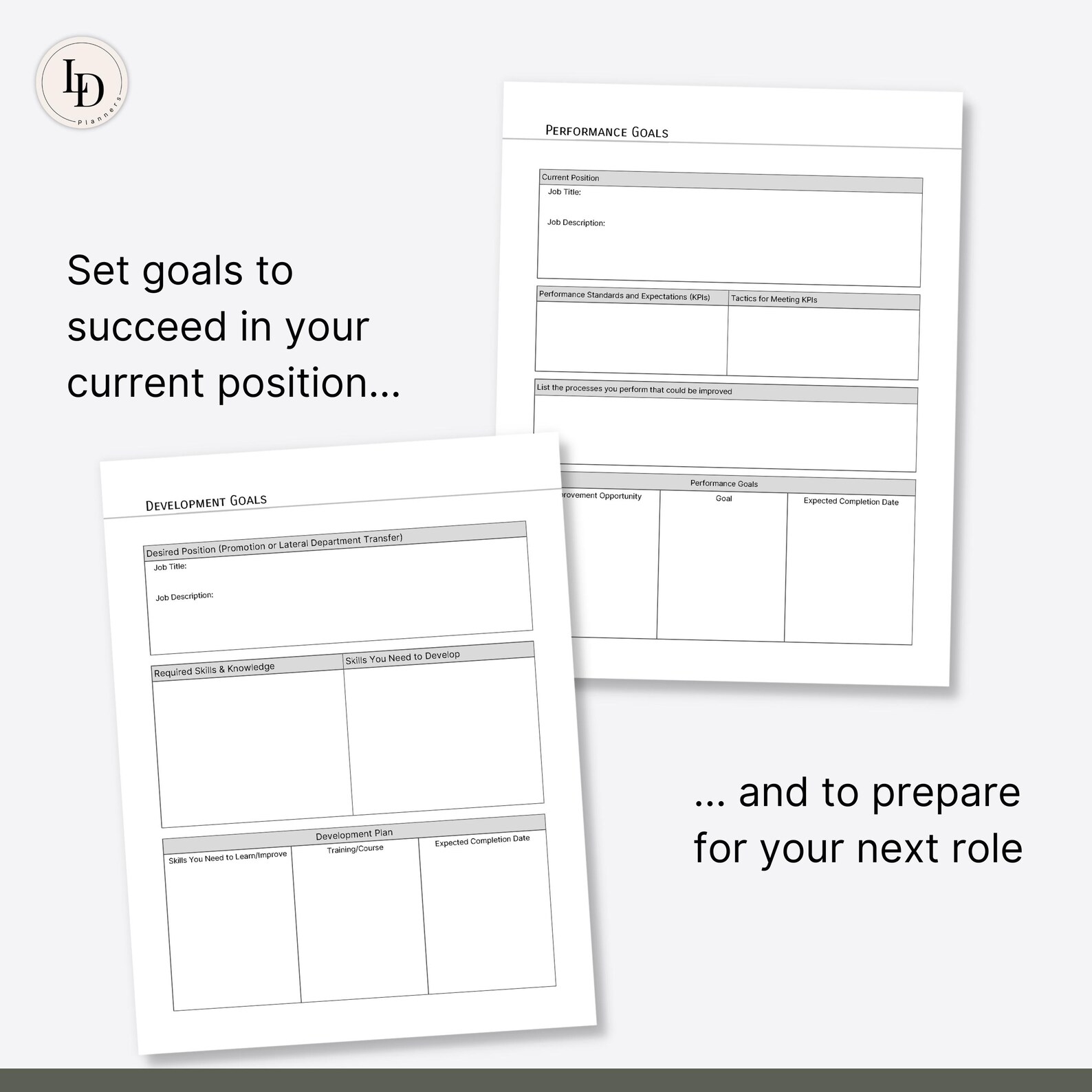 Professional Development Plan | Personal Growth Worksheets | Digital ...