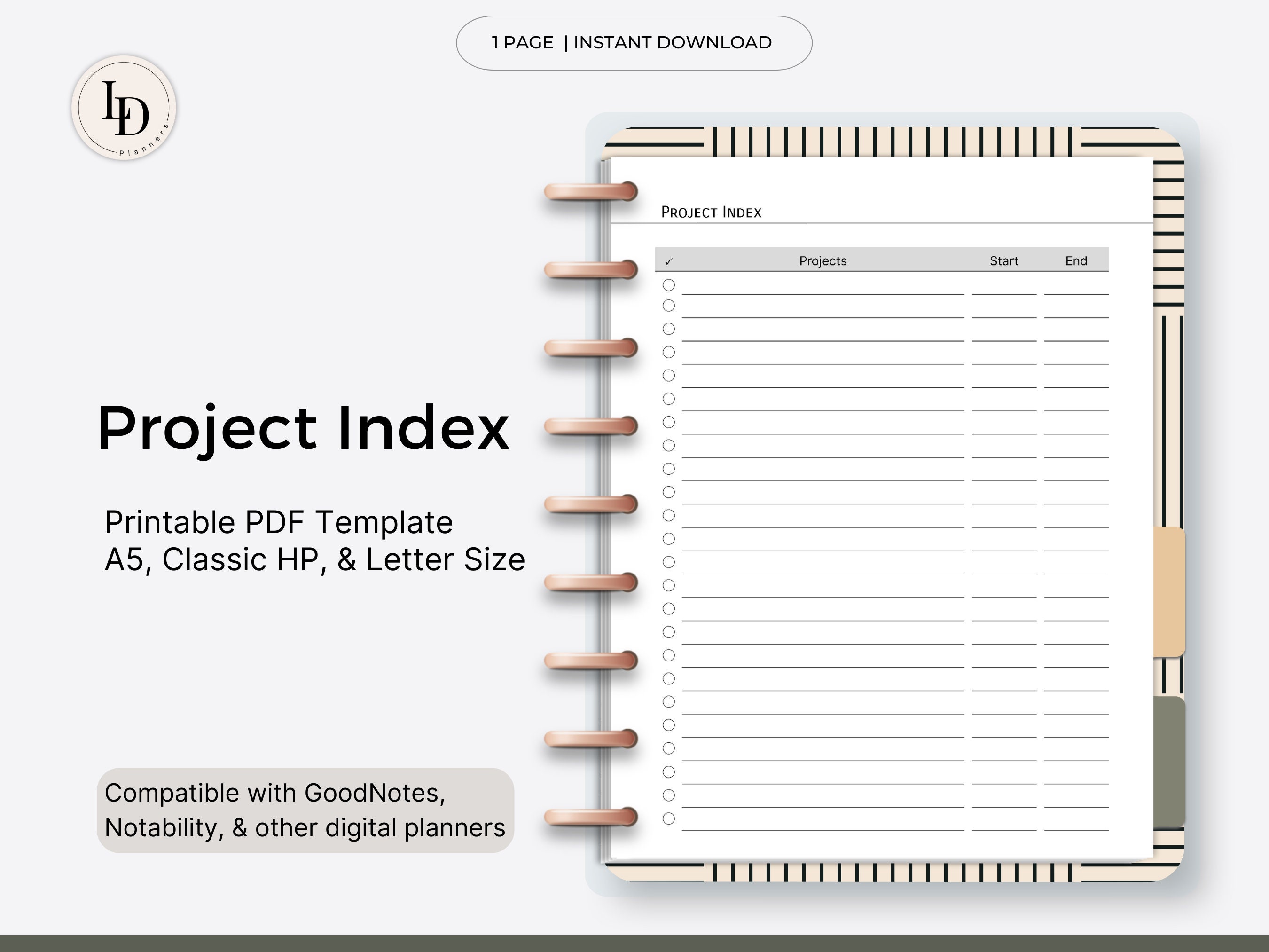 Index Page For Project