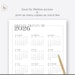 2025-2026 Year at a Glance: Dated Calendar, Monday and Sunday Start ...