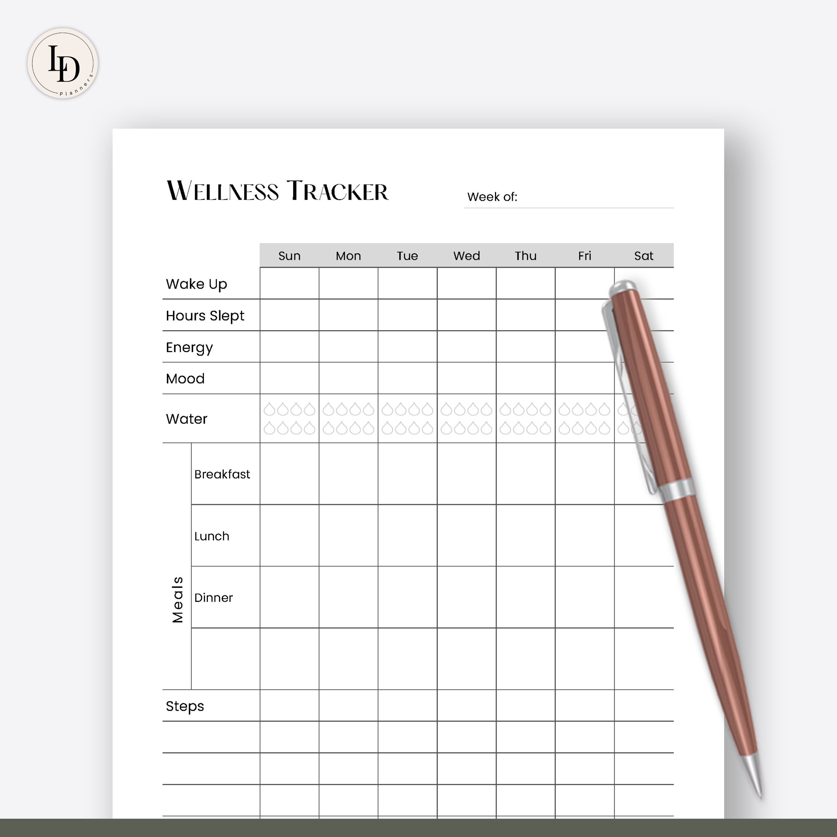 Wellness Tracker | Health Management Tools | Digital Lifestyle Planner ...