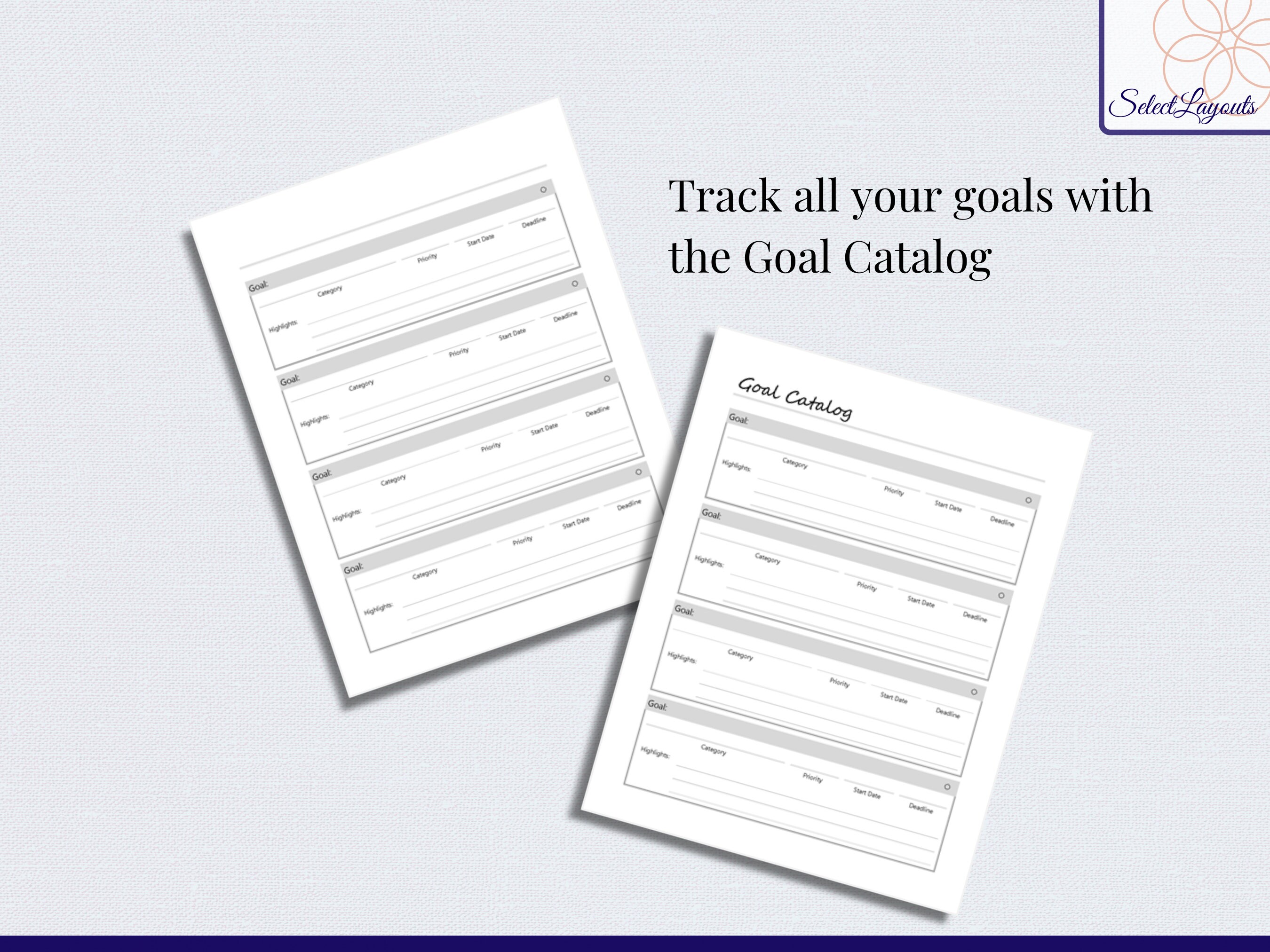Personal Development Planner printable PDF Template - Etsy