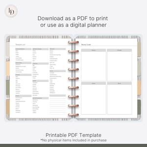 Brain Dump & Trigger List, Planner Insert (printable PDF Template) - Etsy