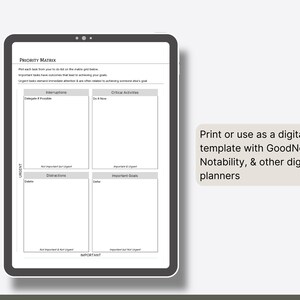 Prioritizing Worksheets Productivity Planner Inserts - Etsy
