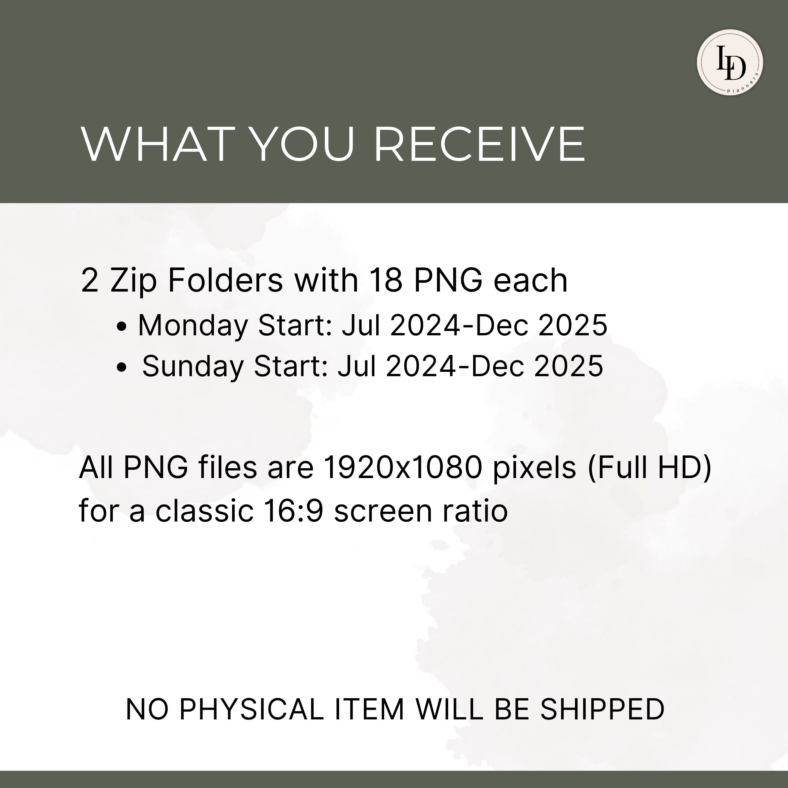 2024-2025 Green Desktop Wallpaper | Minimalist Monthly Calendar (monday ...