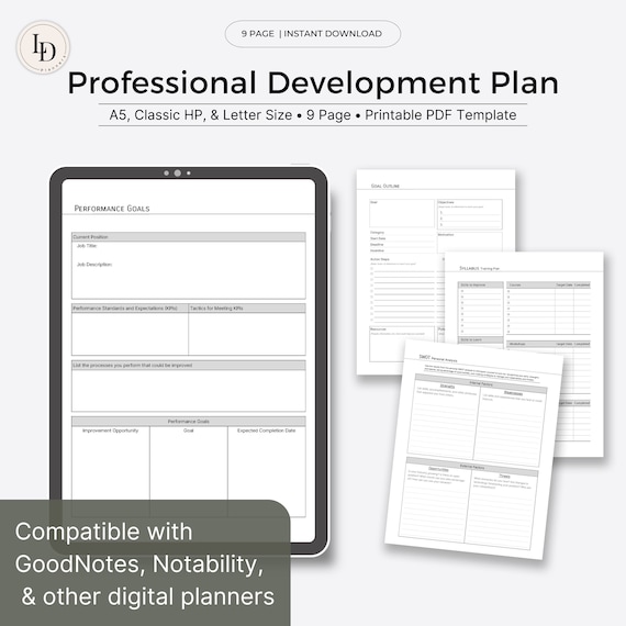 Individual Professional Development Plan Template