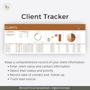 Client Tracker | Client Management for Small Businesses, CRM Dashboard ...
