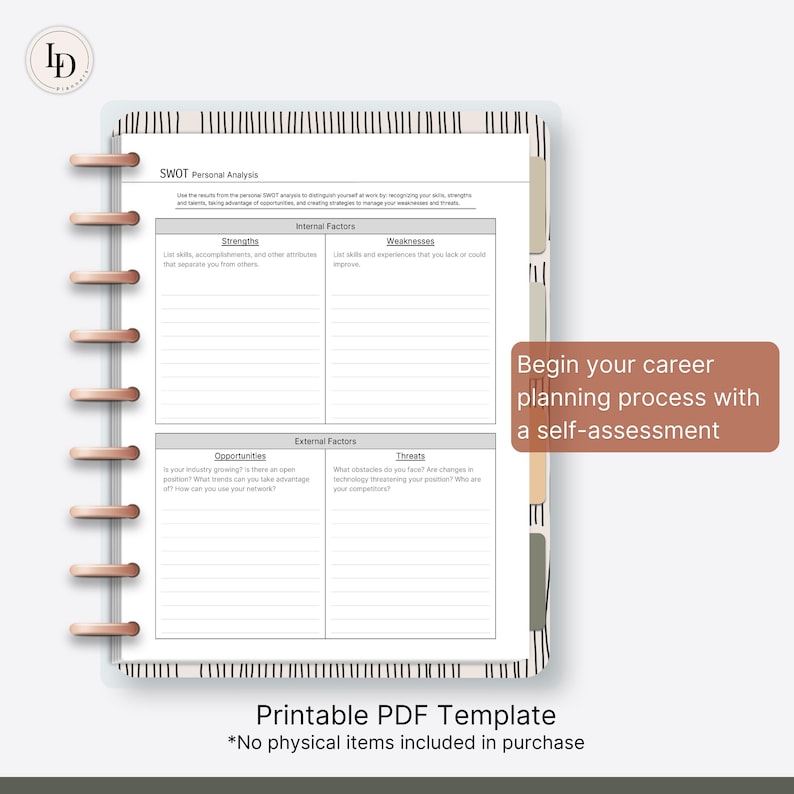 Professional Development Plan | Personal Growth Worksheets | Digital ...