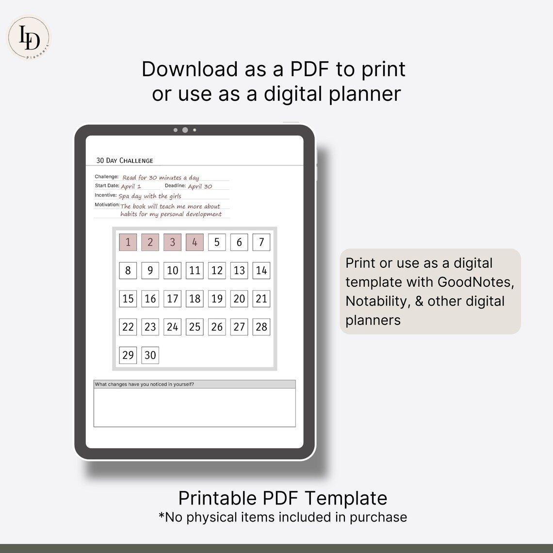 Breaking Bad Habits Worksheet Digital Productivity Planner Insert ...