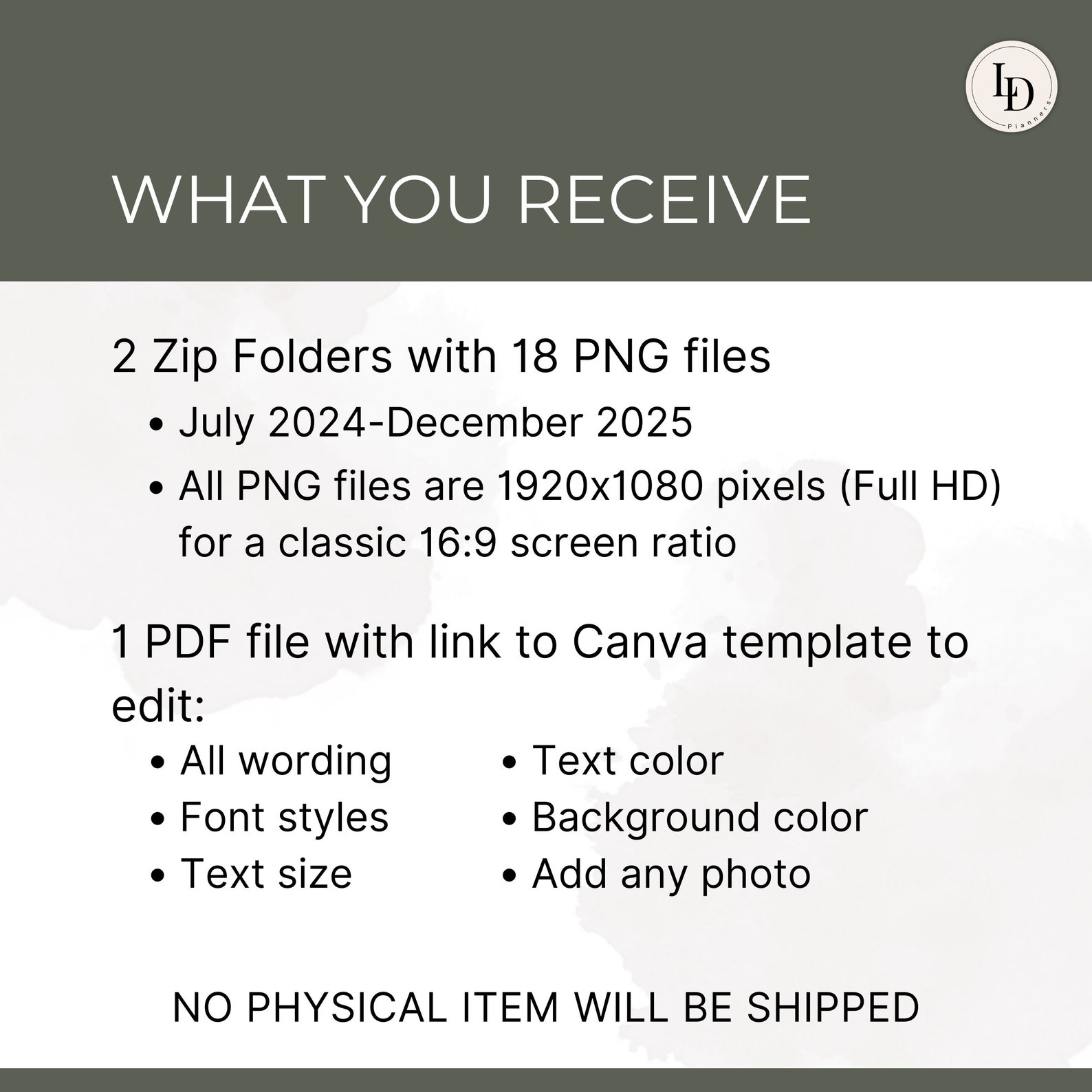 2024-2025 Black & White Desktop Organizer (18 Months) | Minimalist ...