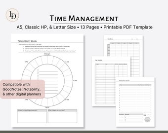 Daily Timebox Planner Printable PDF Template To-do List Time Management ...