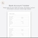 Bank Account Tracker, Financial Planner Insert | Printable PDF Template ...