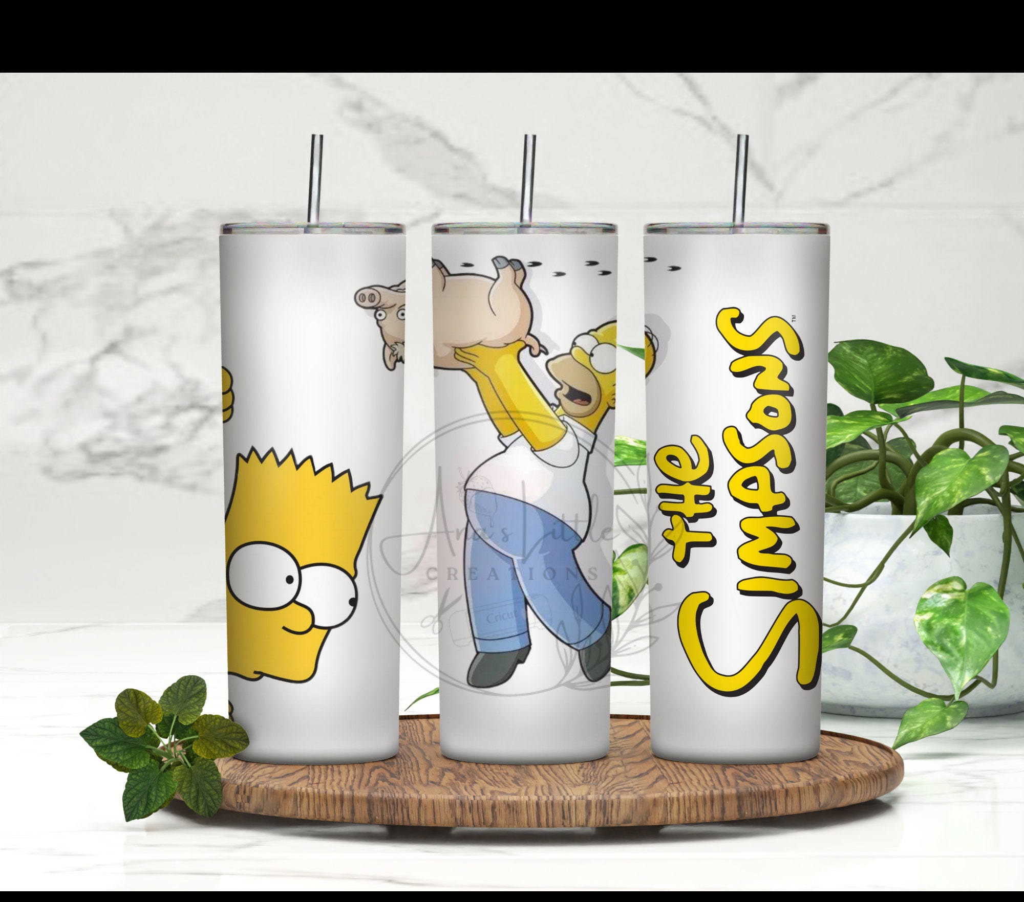 The Simpsons Tumbler Wrap, Familia Simpson Png, 20 Oz Skinny Tumbler ...