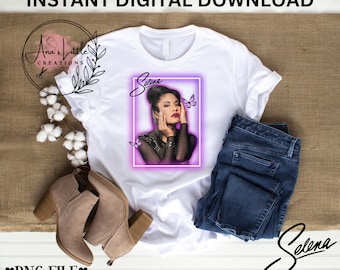 Custom Selena Quintanilla Font Name Selena Font Selena Neon - Etsy