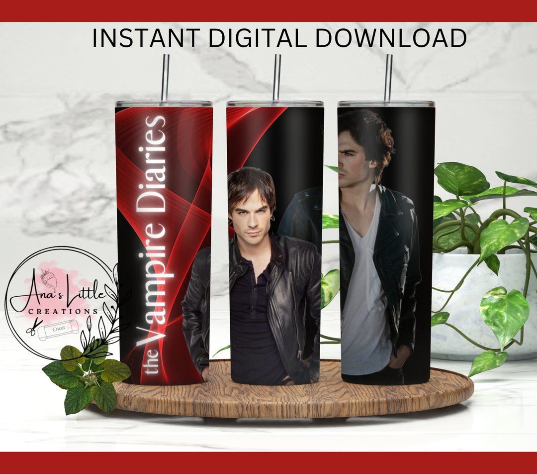 The Vampire Diaries Tumbler Wrap, Damon Salvadore PNG, Salvadore ...