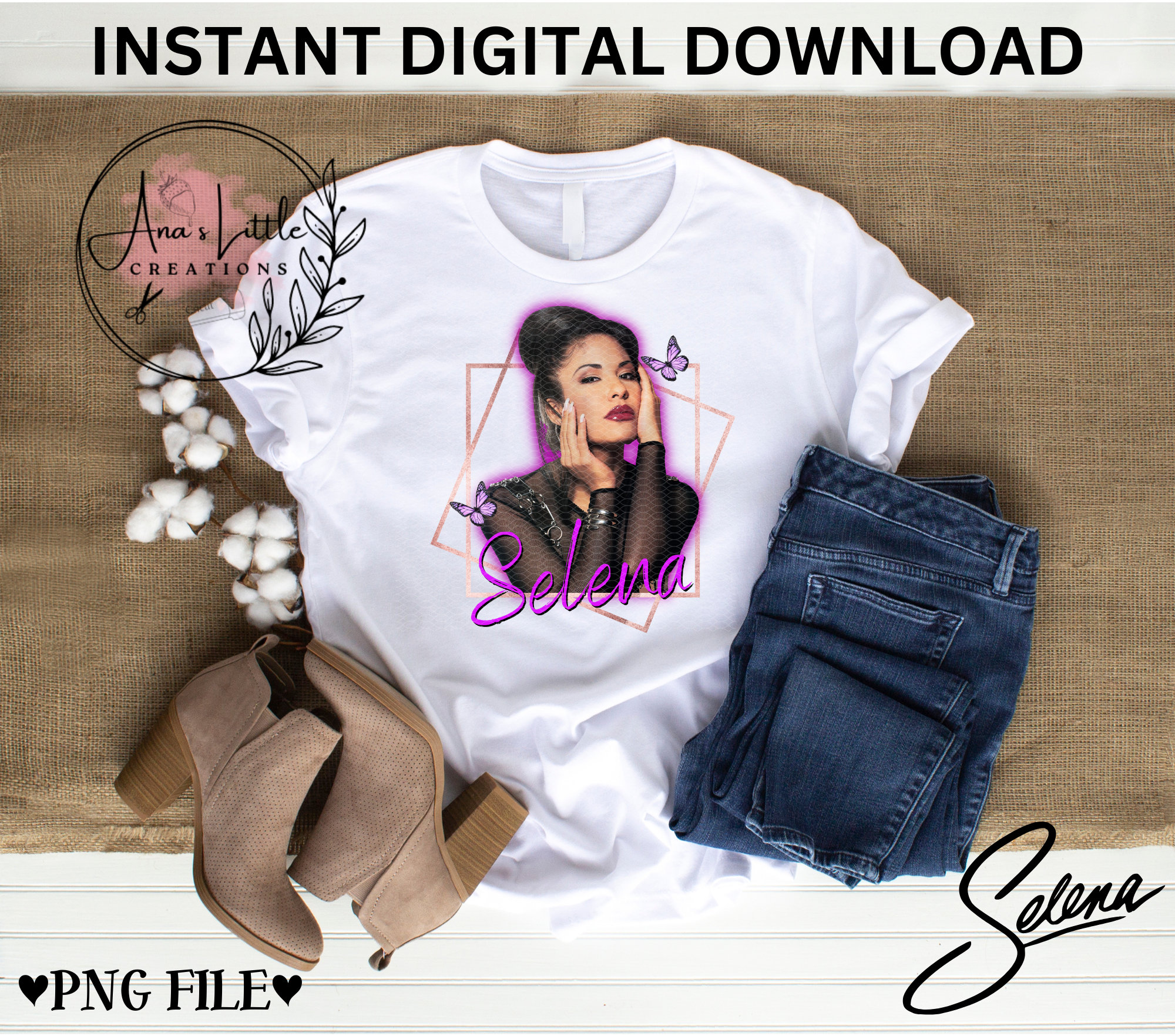 Selena Quintanilla PNG, Selena Sublimation Design, Anything for Selena ...