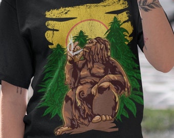 Bigfoot Weed Shirt - Etsy