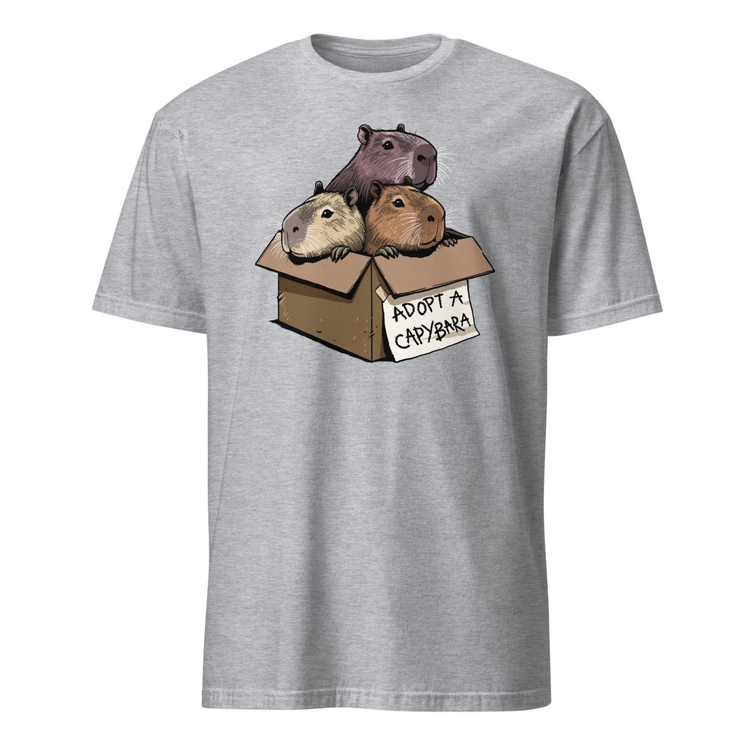 Adopt a Capybara Shirt Women Adoption Shirt Capybara Funny Adoption ...