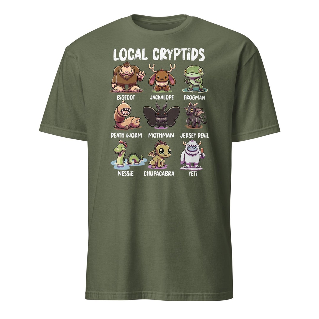 Local Cryptids Shirt for Men Women Cryptozoology Shirt Cryptid Gift for ...